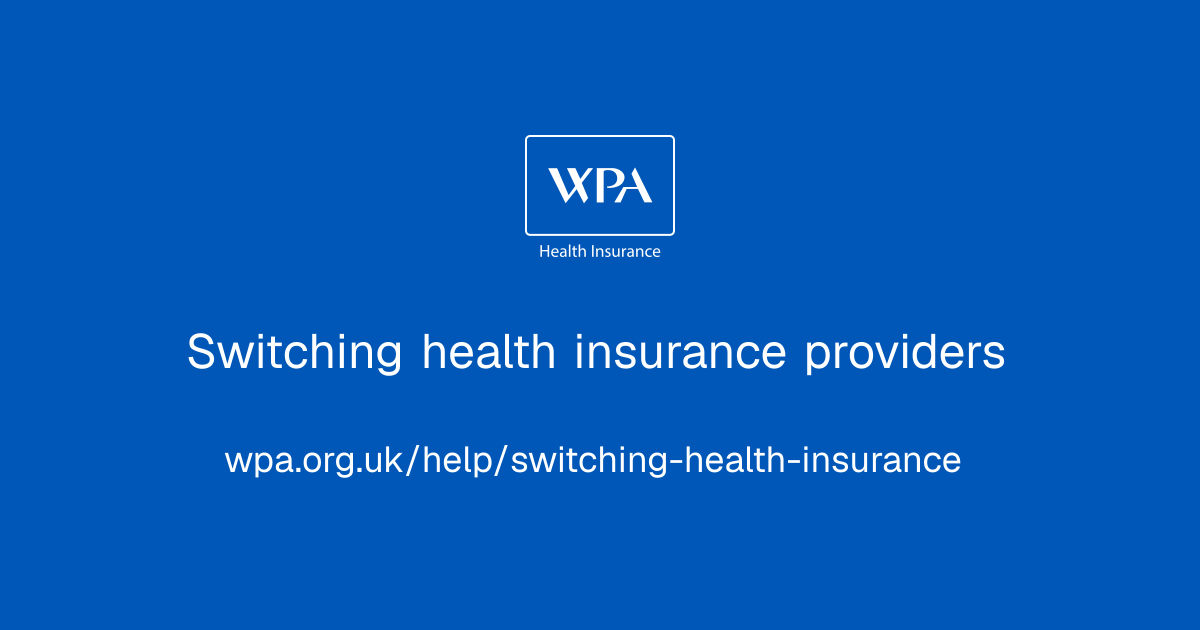 Switching health insurance providers